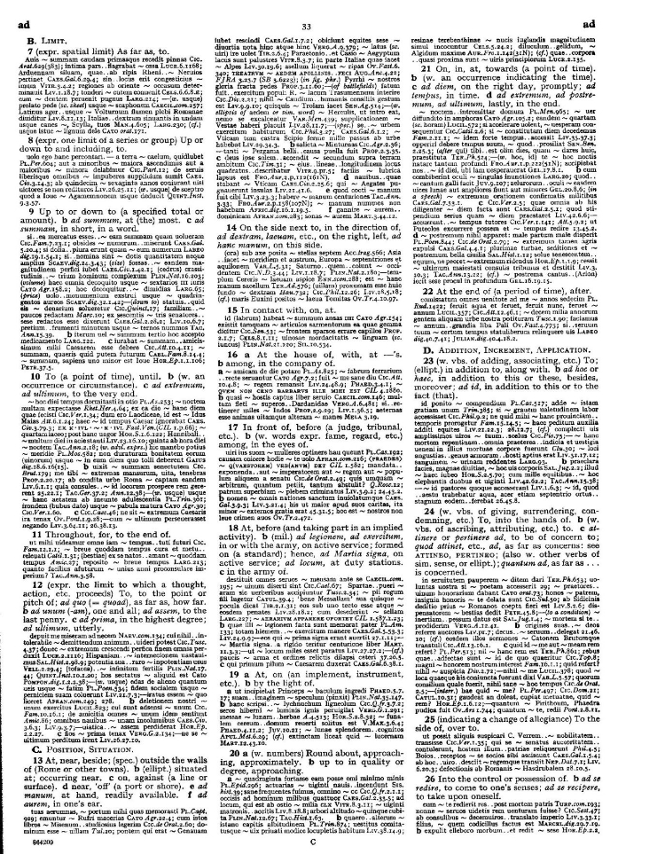 ad (Latin preposition) - "to" - Allo Latin