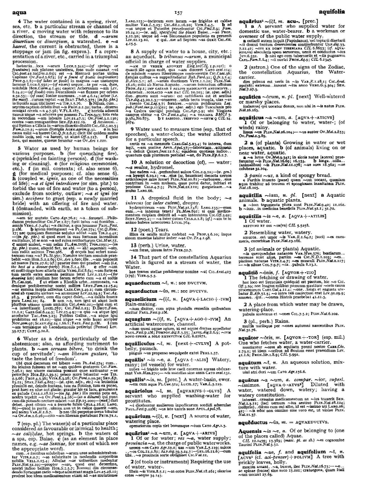 aqua (Latin noun) - "water" - Allo Latin