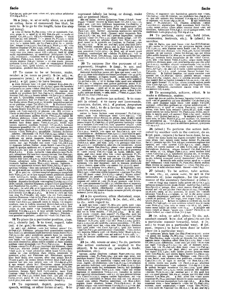 facere (Latin verb) - "to make" - Allo Latin