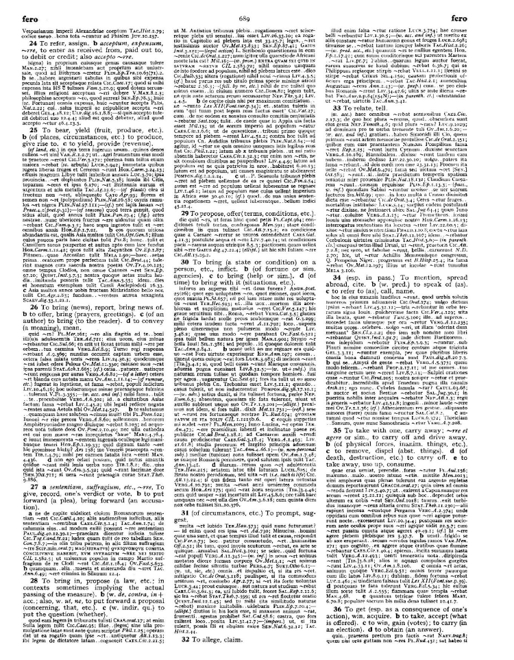 ferre (Latin verb) - "to bear" - Allo Latin