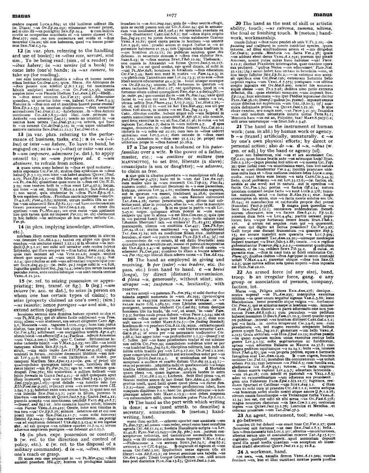 manus (Latin noun) - "hand" - Allo Latin