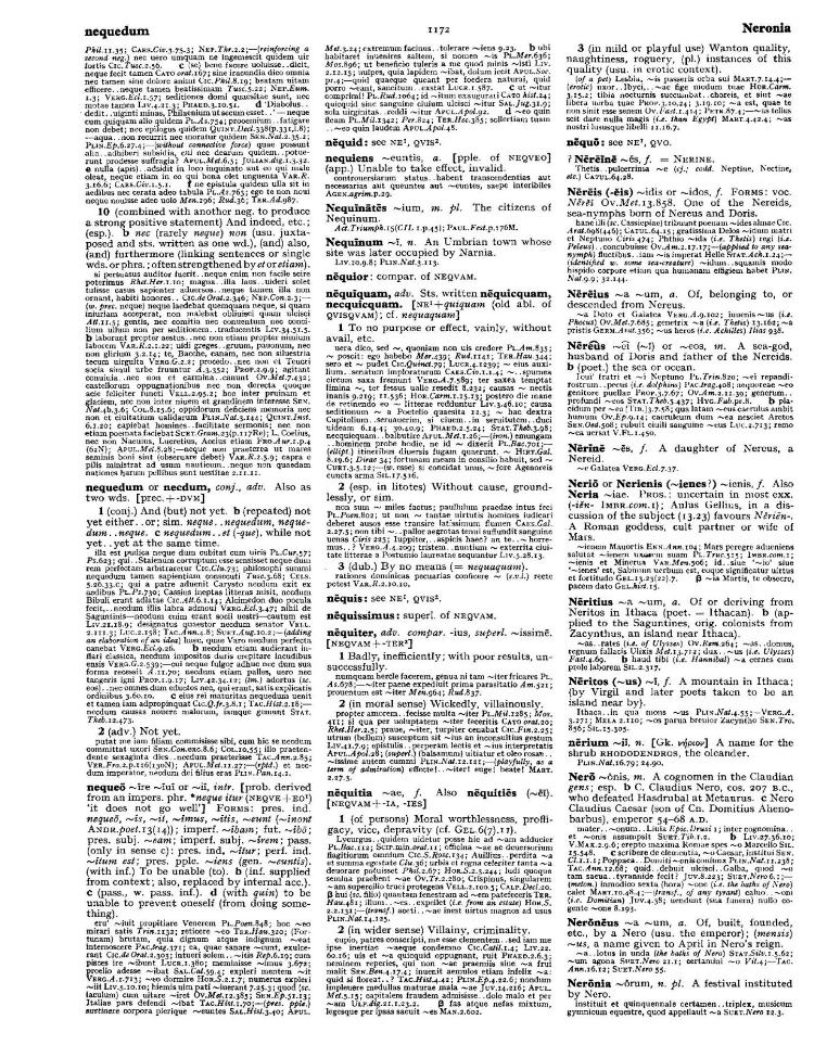 neque, nec (Latin conjunction) - "nor" - Allo Latin