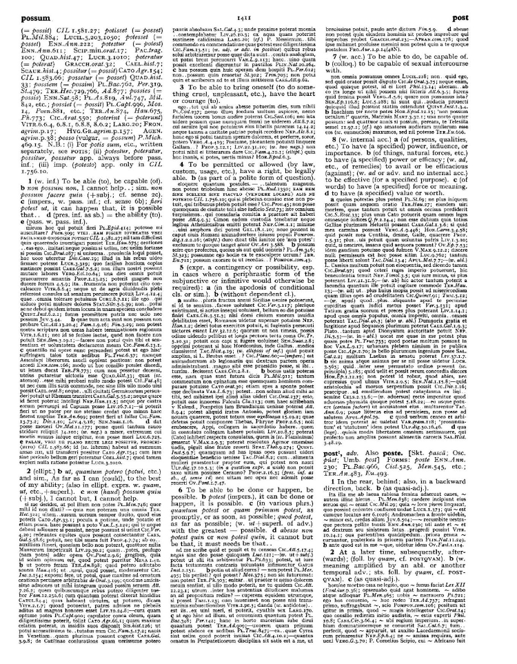 posse (Latin verb) - "to be able" - Allo Latin