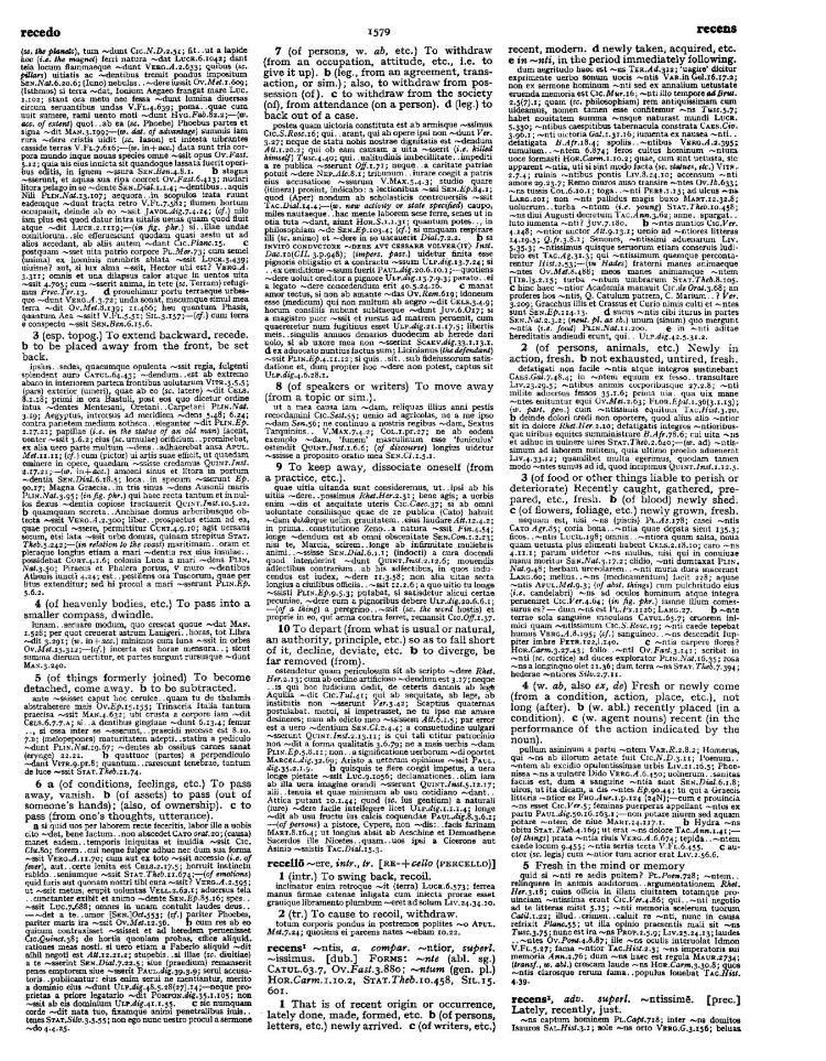 recēdere (Latin verb) - "to recede" - Allo Latin