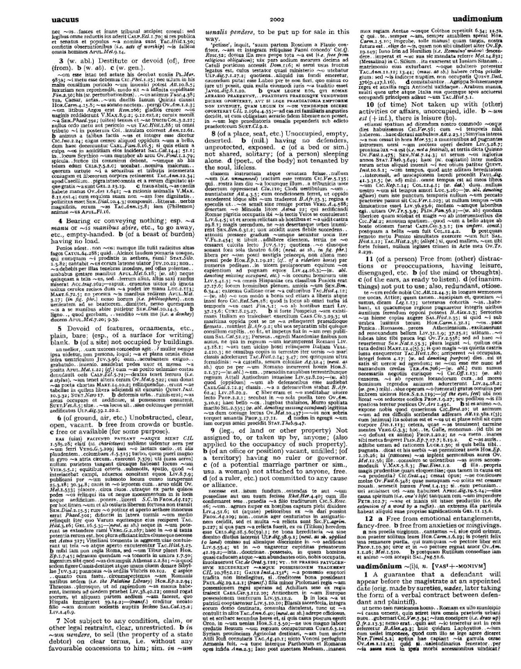 vacuus (Latin adjective) - "empty" - Allo Latin