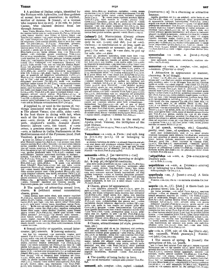 Venus (Latin noun) - "Venus, goddess of love" - Allo Latin